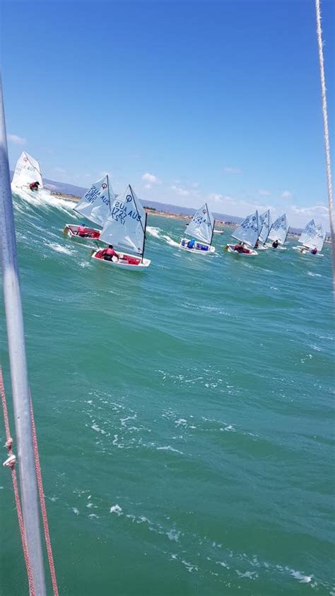 Australian Optimist Sailing Team Flying The Australian Flag High