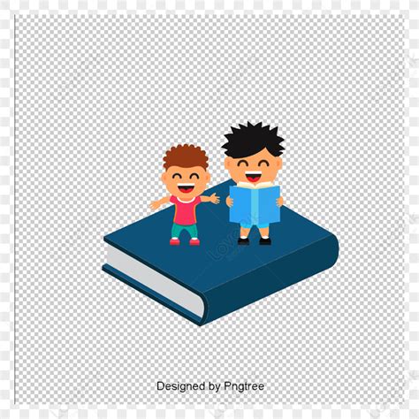 만화 일러스트 간단한 책 디자인교육삽화몸짓 Png 일러스트 무료 다운로드 Lovepik