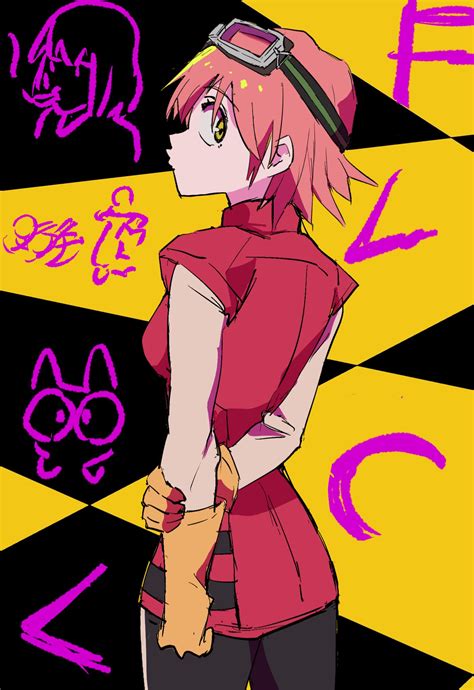Haruhara Haruko Samejima Mamimi And Takkun Flcl Drawn By Myomyon123