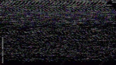 Analog Static Noise Texture Overlay Tv Switch Off Horizontal Stripes Offset No Signal White