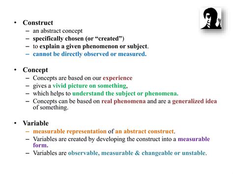 Meaning Of Constructs Concepts And Variables Pptx
