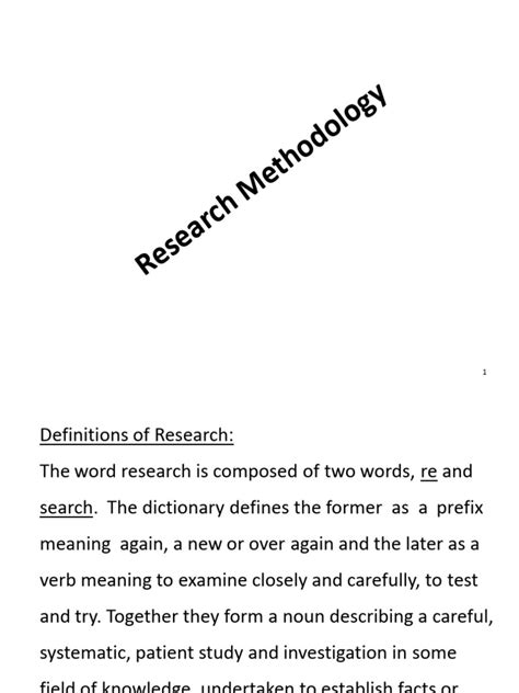 Research Methology 1 Pptx 1 Pdf Science Scientific Method