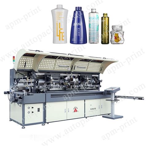 3 Color Automatic Plastic Bottle Jar Screen Printer Servo Controlled Screen Printing Machine
