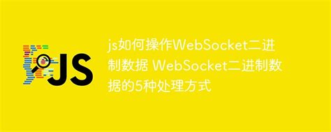 Jswebsocket玩转二进制数据:5种处理方式实战教程 Golang学习网 Jswebsocket玩转二进制数据:5种处理方式实战教程 Golang学习网