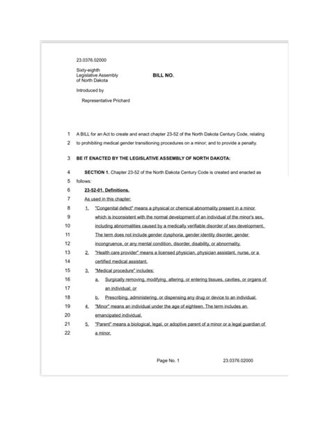 Bill Draft Pdf