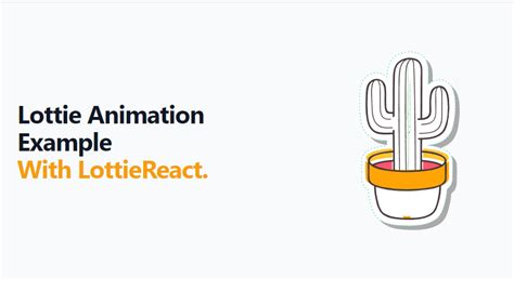 adding animations with lottie in react