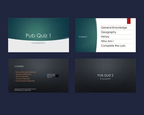 The Ultimate Pub Quiz Bundle Virtual Games Trivia Night Five Powerpoint Pub Quizzes Etsy