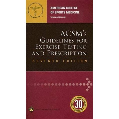 Acsm Guidelines For Exercise Testing Sworldd0wnload