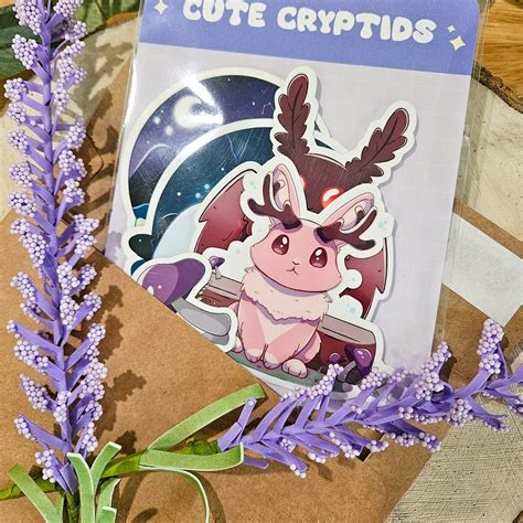 Cute Cryptid Stickers Spooky Halloween Nessie Mothman