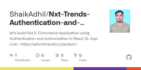 Github Shaikadhil Nxt Trends Authentication And Authorization Part Cp Let S Build Nxt E