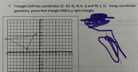[answered] De 7 Triangle Dan Has Coordinates D 10 4 A 4 1 And N 2 5 Kunduz