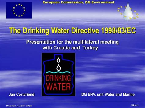Ppt The Drinking Water Directive 199883ec Powerpoint Presentation Id9631957