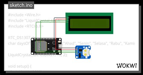 Rtc Jam Wokwi Esp32 Stm32 Arduino Simulator
