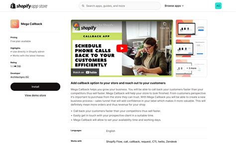 add callback button to your shopify store architechpro oÜ