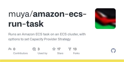 Github Muyaamazon Ecs Run Task Runs An Amazon Ecs Task On An Ecs