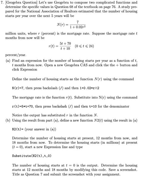 solved [geogebra question] let s use geogebra to compose two
