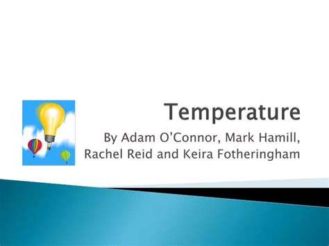 PPT Temperature PowerPoint Presentation Free Download ID 2767090