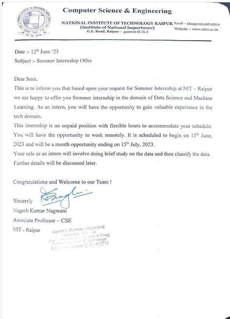 Smit Javia On Linkedin Intern Nit Nitraipur Internship Internshipopportunity Connections