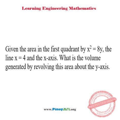 Integral Calculus Problem Ace Your Board Exam With Pinoybix