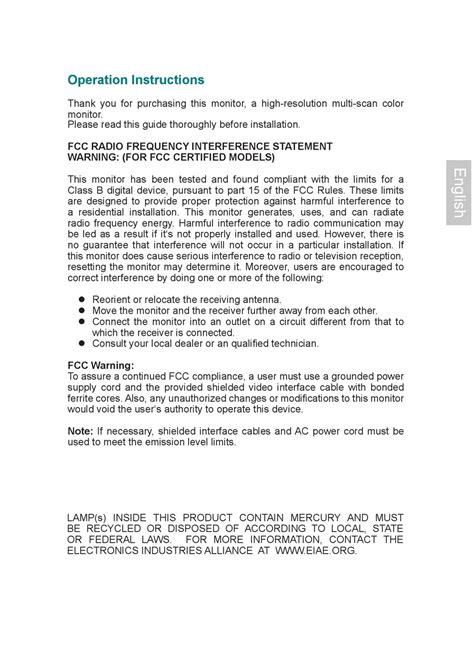 AOC S OPERATION INSTRUCTIONS MANUAL Pdf Download ManualsLib