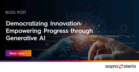 Democratizing Innovation Empowering Progress Through Generative Ai