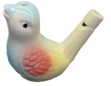 Свистулька Воробей цветной