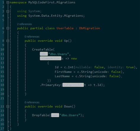 Aspnet Mvc 5 With Entity Framework And Mysql — Code First Migrations By Nishān Wickramarathna
