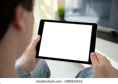 Man Holds Digital Tablet Images Stock Photos Vectors Shutterstock