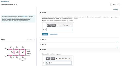 Solved The Infinite Network Of Resistors Shown In Figure 1