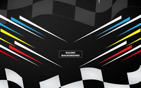 Modern Racing Design Background Vector Trendy Racing Background