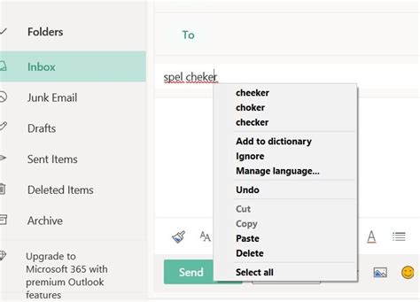 Spell Checker For Outlooklive Web Email Not Working Solved Page 2