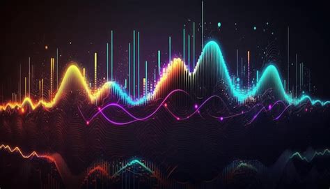 Premium Photo An Abstract Representation Of Sound Waves And Music Frequencies Generative Ai