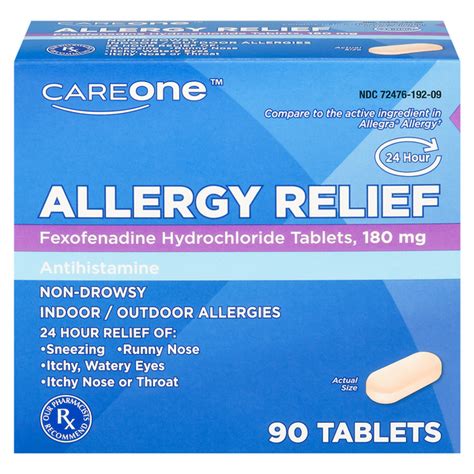 Equate Non Drowsy Allergy Relief Tablets 60 Tablets Count 50 Off