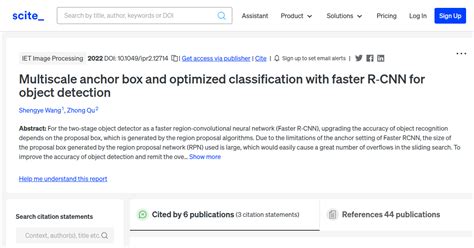 Multiscale Anchor Box And Optimized Classification With Faster R‐cnn For Object Detection