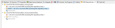 Svn Eclipse An Error Occurred While Accessing The Repository Entry