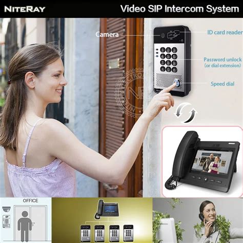 video intercom system video sip door phone support for pbx huawei
