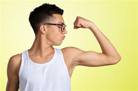 Premium Photo Funny Nerd Man