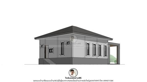 P 1448 บ้านปั้นหยา Panyastyle แบบบ้านชั้นเดียว บ้านยอดนิยม ดูฟรี