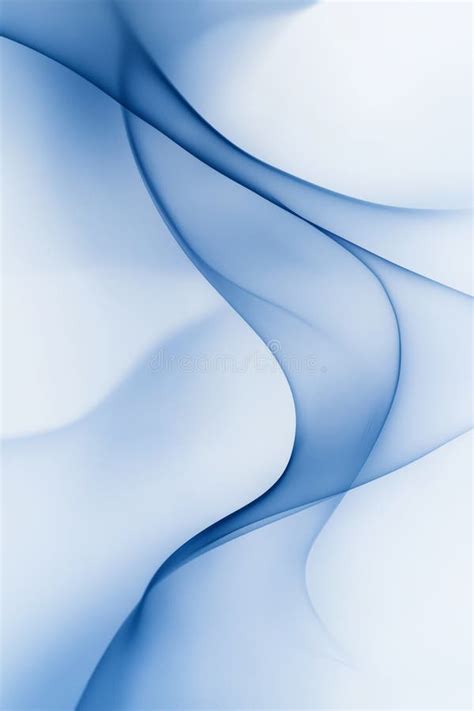 Elegant Blue Waves Creating A Dynamic And Flowing Abstract Design On A Clean White Background