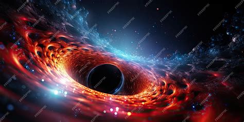 premium photo illustration of a quantum black hole this shows the