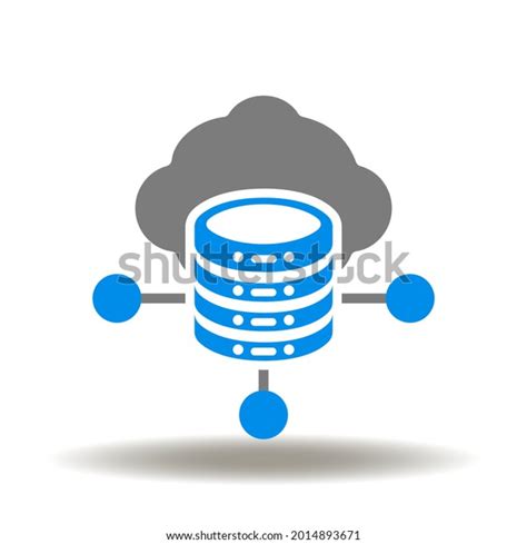 Cloud Computing Server Network Vector Illustration Stock Vector Royalty Free 2014893671