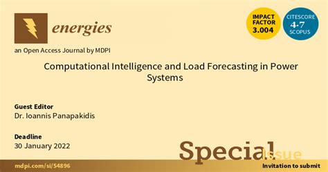 Energies Special Issue Computational Intelligence And Load
