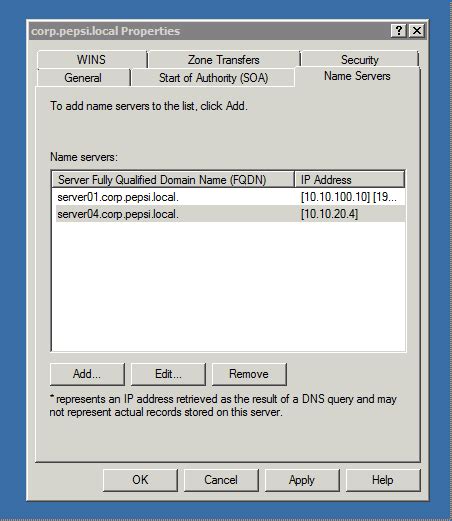 how to add a windows server 2008 r2 core as secondary dns server