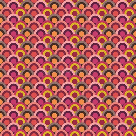 Abstract Circle Pattern Wallpaper Stock Vector Illustration Of Retro