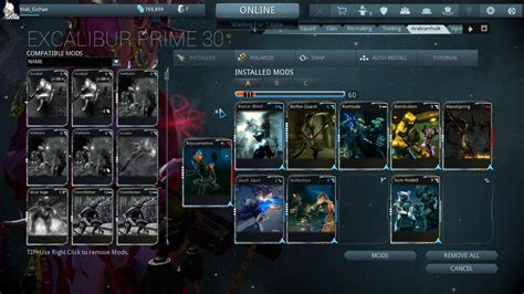 New Mod Ui With Pictures Art Animation And Ui Warframe Forums