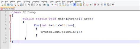 The For Loop Example