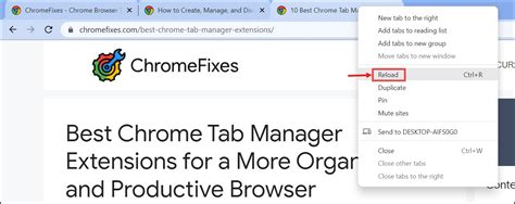 How To Reload All Tabs In Chrome At Once A Quick Guide Chromefixes