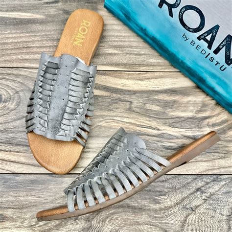 Bedstu Shoes Nib Roan Bed Stu Chastity 85 Leather Huarache Slide
