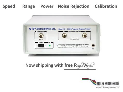 Ap Instruments Ap310 Frequency Response Analyzer The Ap310 Is The