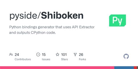 Github Pysideshiboken Python Bindings Generator That Uses Api